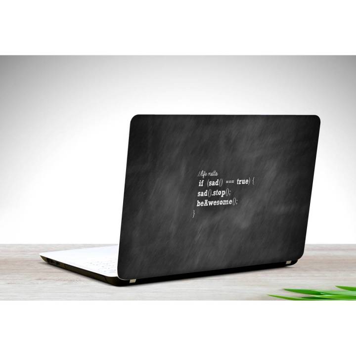 Be Awesome Programming Quote Laptop Skin Vinyl Stickers Decal,12 13 14 ...