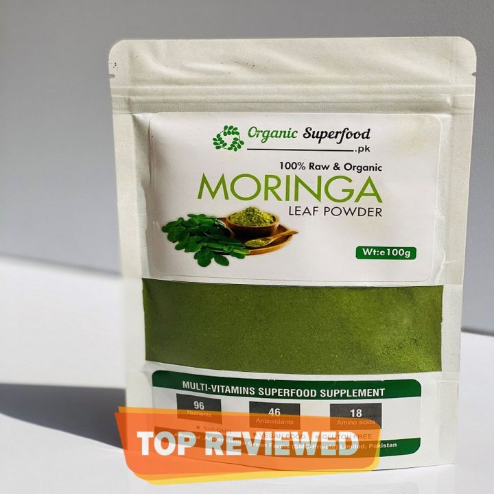 Organic Moringa Leaf Powder 100 grams | Daraz.pk