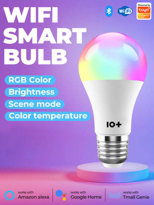 Smart LED Bulb 13w (WiFi Controlled + Voice control with Google ...