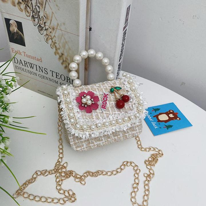 Elegant Pearl Handle Mini Handbag for Girls – Cute Fashion Shoulder Bag ...
