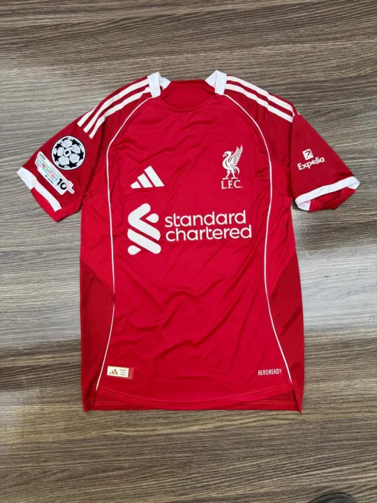 Liverpool FC Mo Salah 2025-26 Home Kit | Premium Nike Jersey & Shorts ...