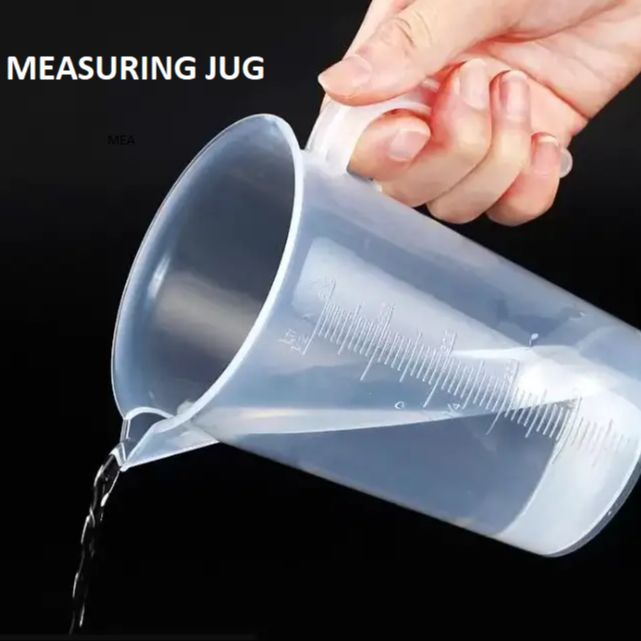 Clear Plastic Graduated Measuring Jug for Baking Beaker Liquid Measure ...