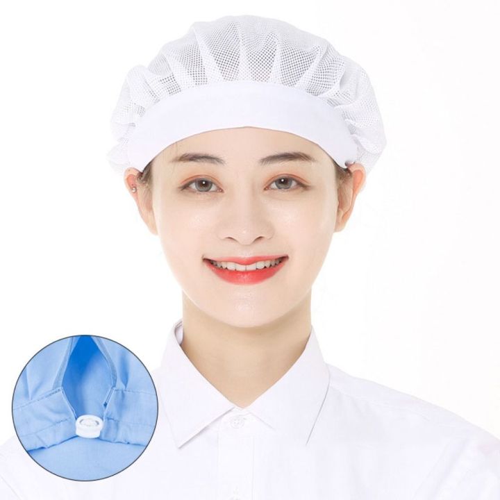Chic Hair Nets Work Hat Work Wear Smoke-proof Dust Chef Hat Mesh ...