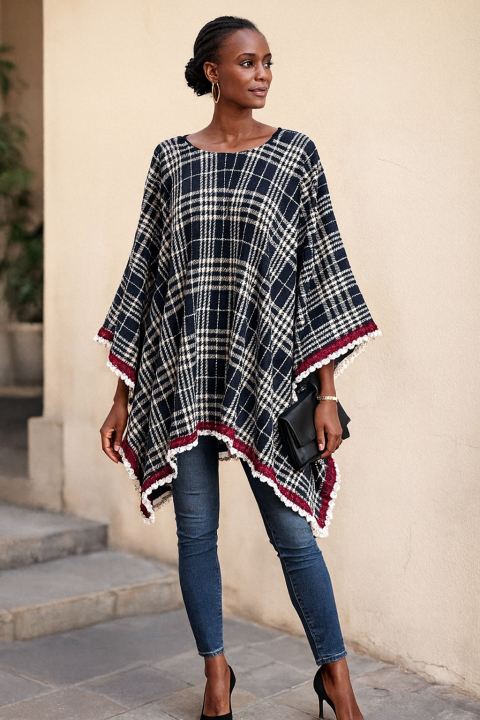Women’s Premium Handcrafted Poncho | Elegant & Stylish Winter Layer ...