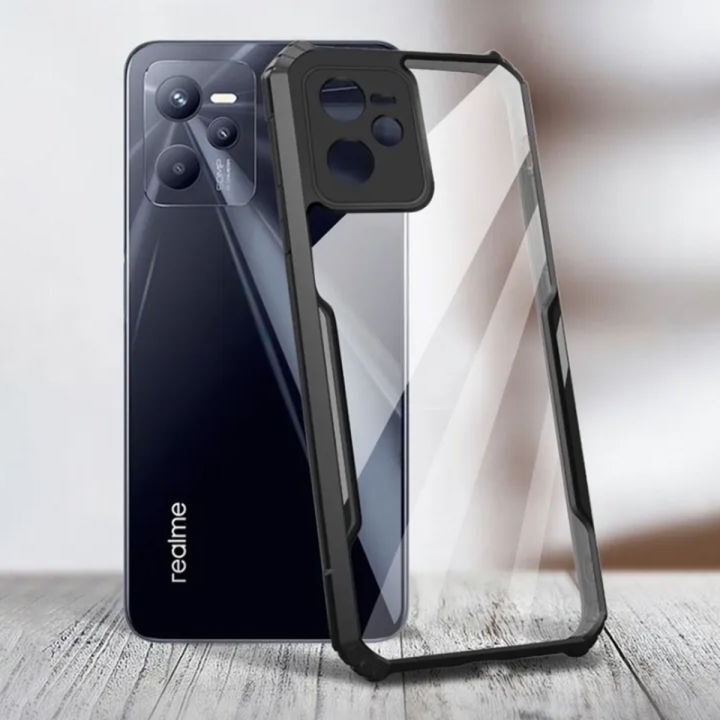 Realme_Narzo 50A Prime/C35 Ipaky Shockproof Hybrid Armor Back Case Full ...