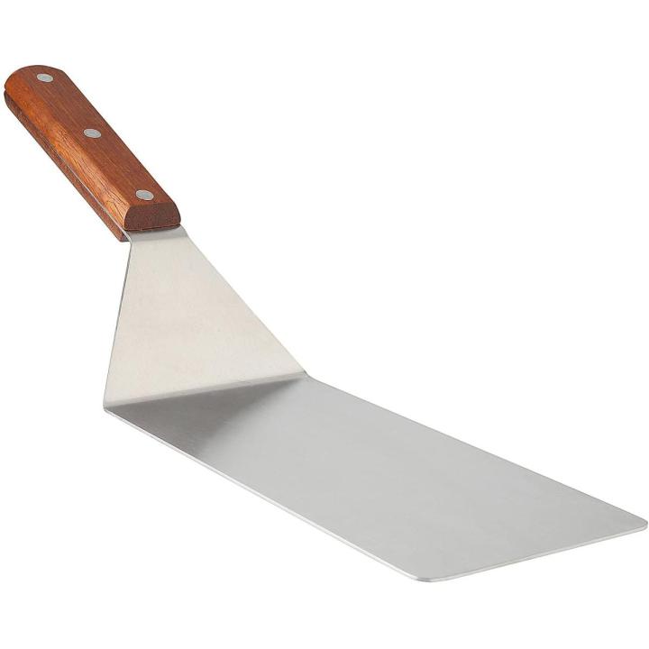 Cake and Pizza lifter stainless steel with wooden handle | Daraz.pk