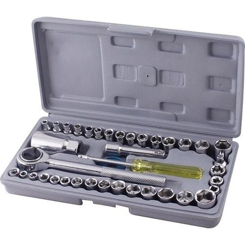 Aiwa 40 Piece Toolkit Combination Socket Ratchet Wrench Set | Professional Hand Tool Kit | Goti ...