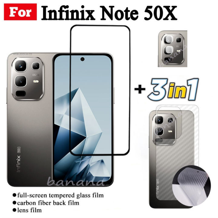 3 IN 1 Infinix Note 50X Tempered Glass Film For Infinix Note 50 Pro+ ...