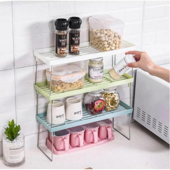 Stack up Shelf Folding Organizer Rack Cabinet Shelves Racks Wall ...