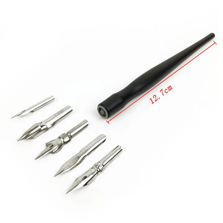 Anime Pen Tip Pen Set Calligraphy Drawing Kit Tool Set 5 Nib With 1 ...