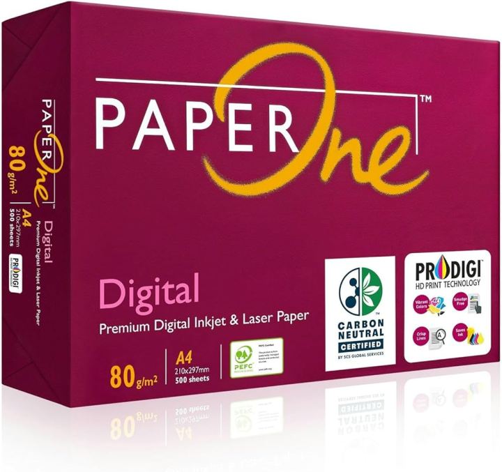 PaperOne Digital Carbon Neutral 80Gsm A4 Printing Paper (Ream) | Daraz.pk