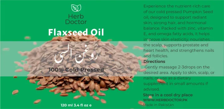 Organic Cold Pressed Flaxseed Oil (Alsi Ka Tel) - Omega-3 Rich for Hair ...