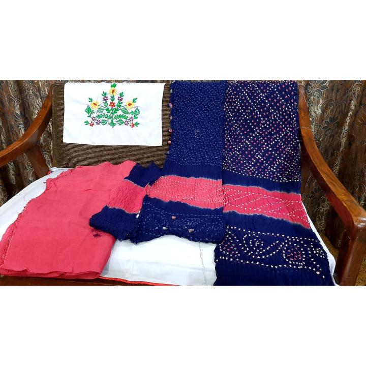 Pakistani Krinkal Chiffon Chunri Suit - 3 piece in Multi-colors | Daraz.pk