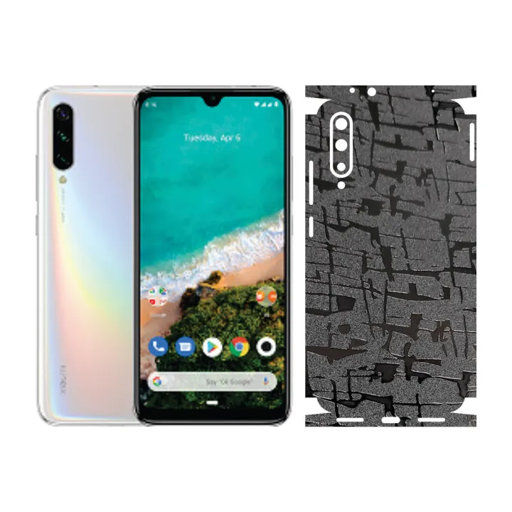 Xiaomi Mi A3 Back Paper 360 China Black Sheet Anti-stain Full Covering ...
