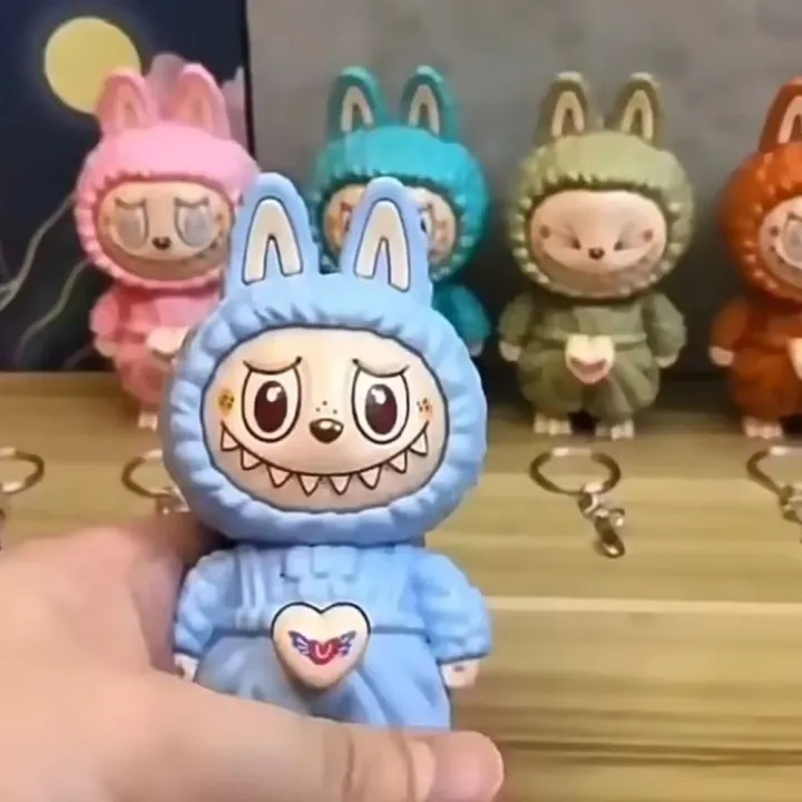 New Press Design Labubu Face Changing Doll Toy Mini Creative Cartoon ...