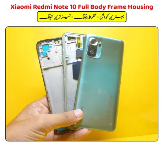 Xiaomi Redmi Note 10 4G Full Body Frame Housing Replacement with Button ...