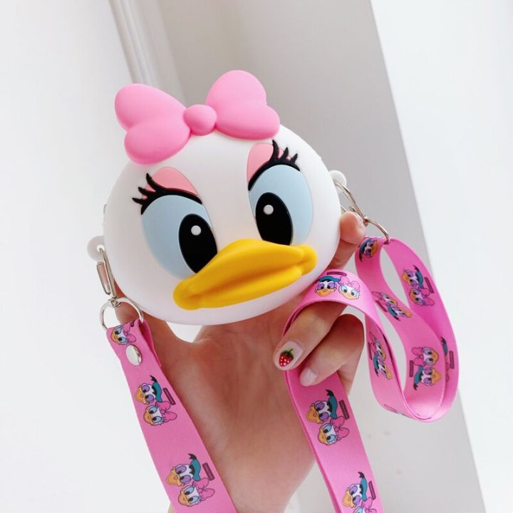 Disney Cartoon Silicone Crossbody Children Messenger Shoulder Bag Cute ...