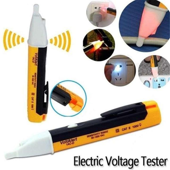 Electric Digital Test Pen AC Voltage Measure Detector Meter Tester 12V ...