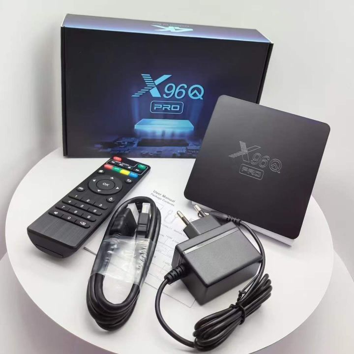 X96Q Pro Android TV Box 8GB+128GB Android 14, 4K Smart Media Player TV ...