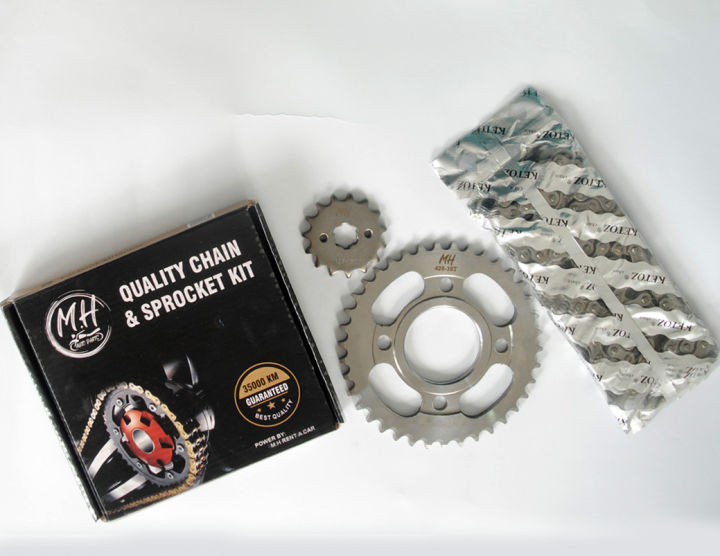 M.H Chain & Spocket Kit - CG 125cc - Garari Set | Daraz.pk