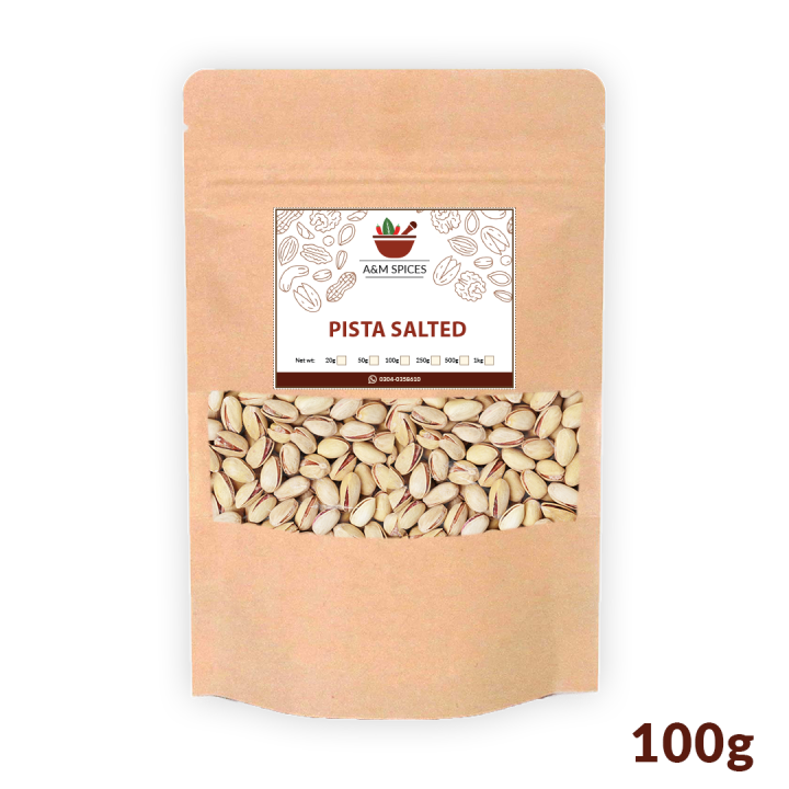 Pista Salted | Salted Pistachio With Shell - 100g | Daraz.pk