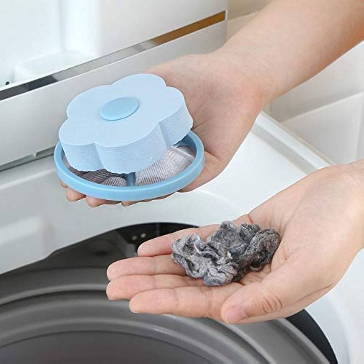 Z.M. Flower Shape Washing Machine Cleaning Lint Hair Filter Remove Tool ...