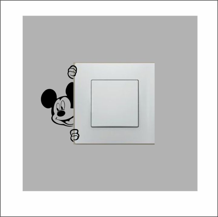 Vinyl Cartoons Switch Board Wall Sticker (Pack of 1) | Daraz.pk