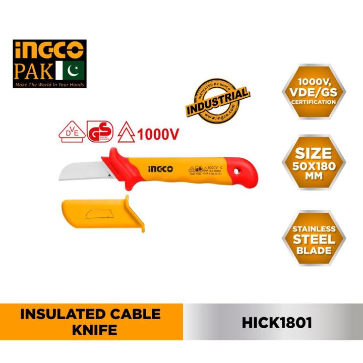 Ingco Insulated cable knife 7" (for Electrical use) | Daraz.pk
