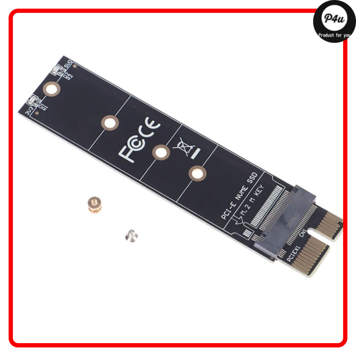 PCIE to M2 Adapter NVMe SSD M2 PCIE X1 Raiser PCI-E PCI Express M Key ...