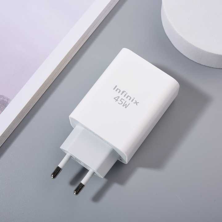 Infinix 100% Original Box Pulled 45Watt Adopter - Super Fast Charging ...