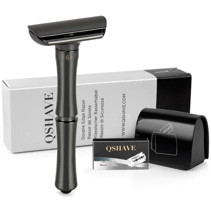 Safety Razor for Men - Luxury Double Sided - Qshave Pro with Magnetic ...