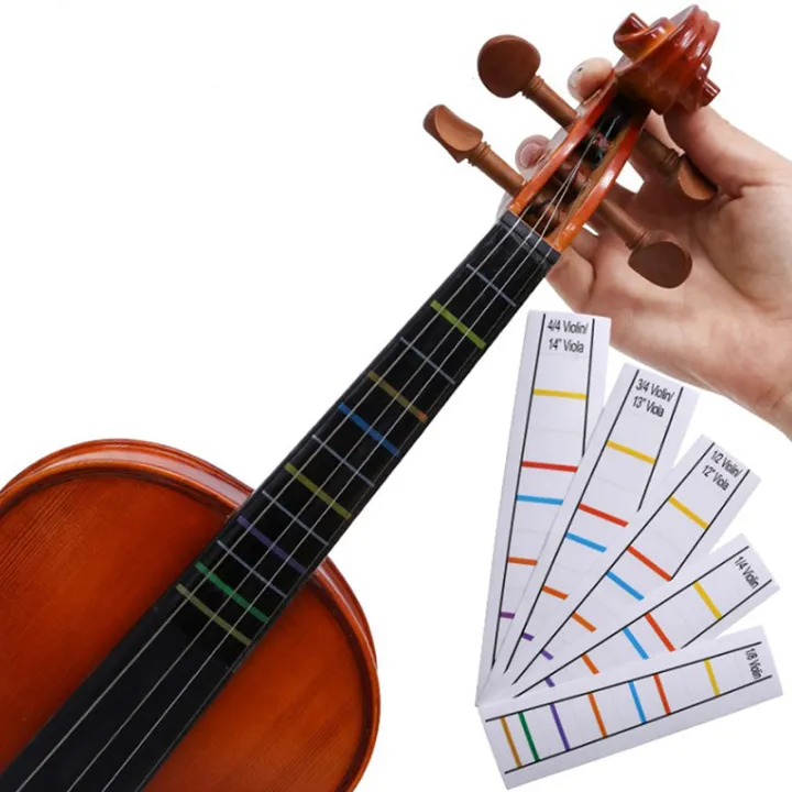 one pc 4/4-1/8 fingerboard sticker violin pitch position sticker no ...