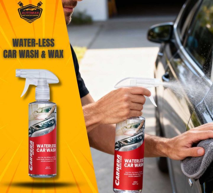Carrera Waterless Car Wash 500ml – Quick & Eco-Friendly Car Cleaning ...