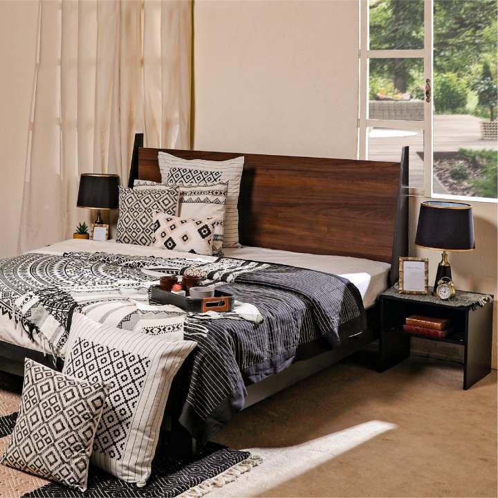 avior Bed With Two Side Tables â King / Queen Size | Daraz.pk