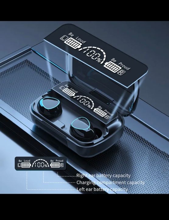 M10 TWS Bluetooth 5.1 Earphones Audio Earbuds HiFi Setero Wireless Headphones 3500mAh Charge Box ...