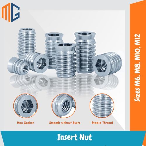 MG Threaded Insert Nuts Zinc Alloy Allen Key Socket Drive Wood ...