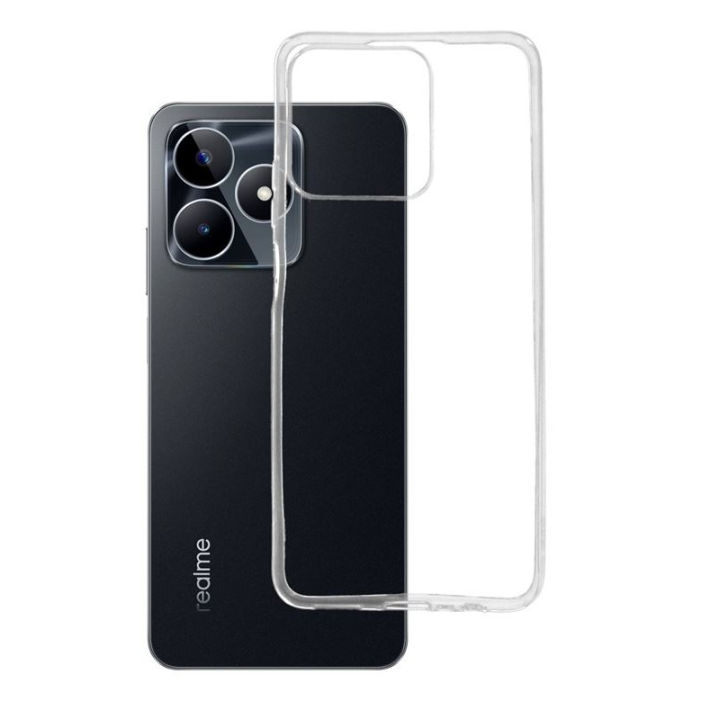 Realme C51/C53 Anti Shock Proof Jelly Back Cover Transparent | Daraz.pk