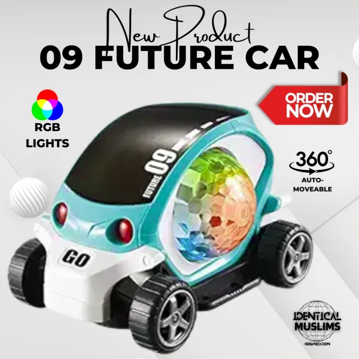 LED Light Up Future 09 Car Toy – 360° Auto Movement, RGB Flashing ...