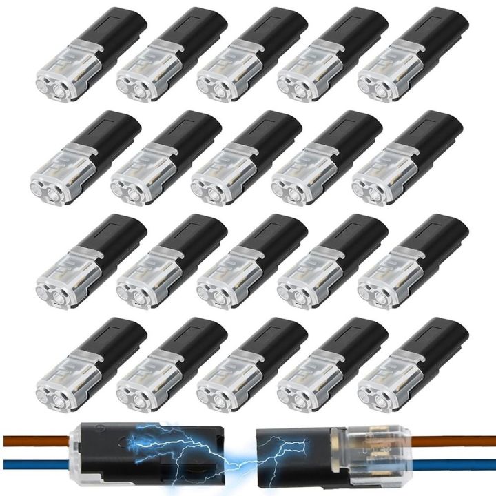 Universal Double Wire Quick Connector Waterproof 2 Pin Way Plug Wire ...