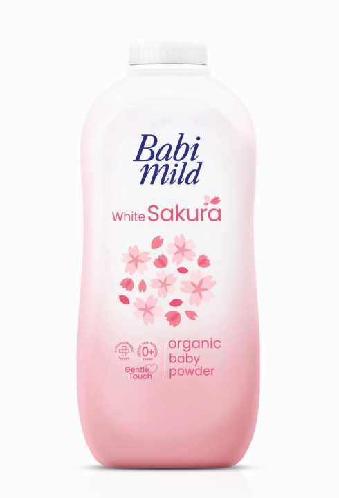 Babi Mild White Sakura Organic Baby Powder 350g Thailand | Daraz.pk