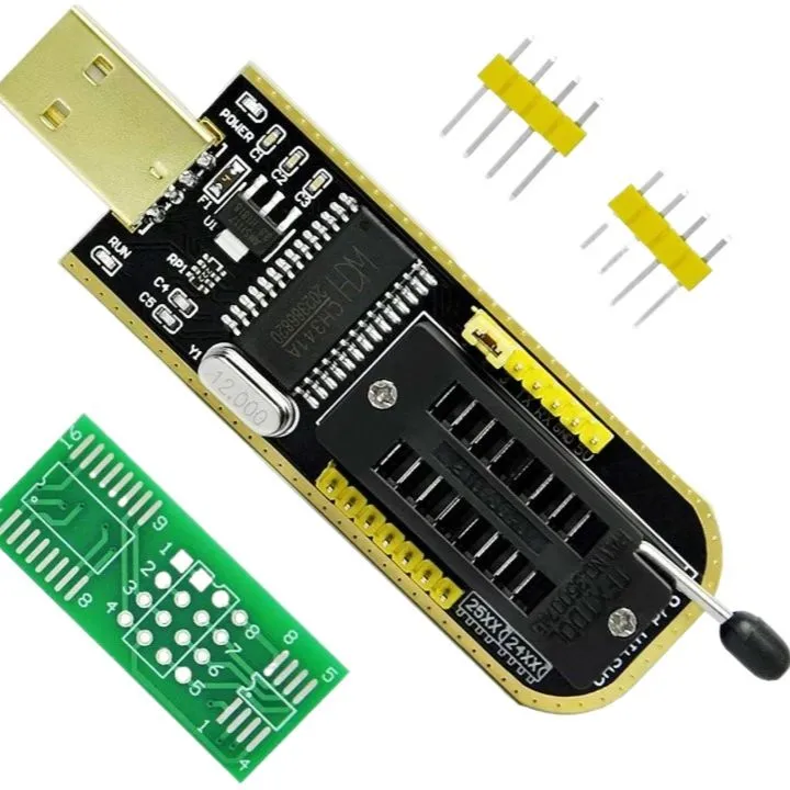 CH341A 24 25 Series EEPROM Flash BIOS USB Programmer Module + SOIC8 ...