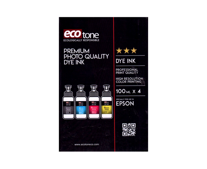 Ecotone Premium Ink for printers 4 Colour for inkjet printers CISS ...
