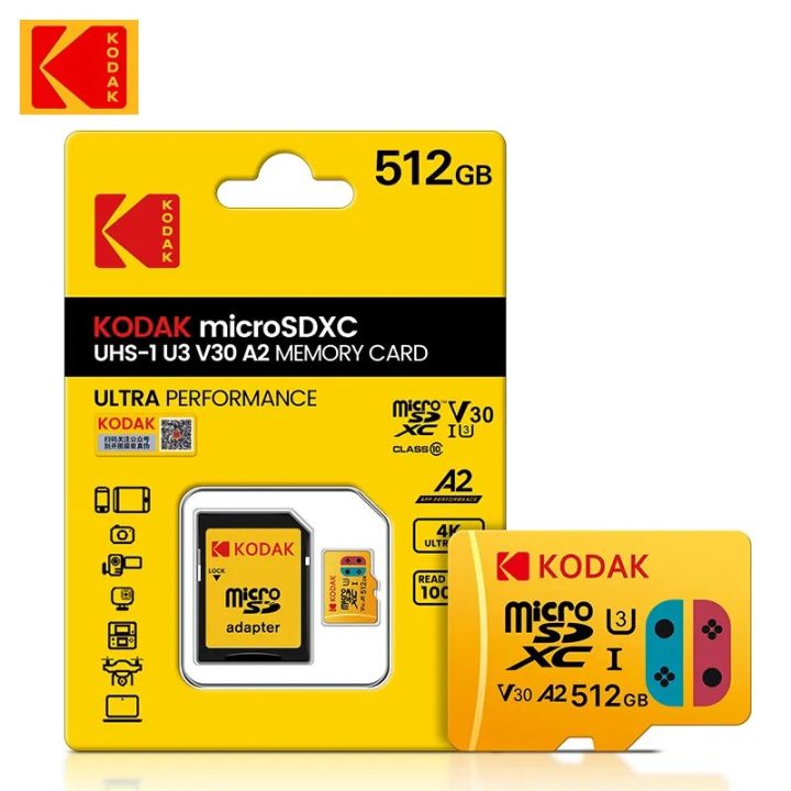 【COD+Original+Ready stock】KODAK Micro SD Card High Speed U3 128GB ...
