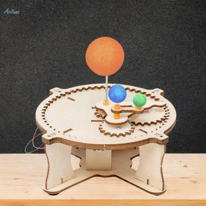 Solar System Planetary Movement Kits Wood Science Toy for Children Kids ...