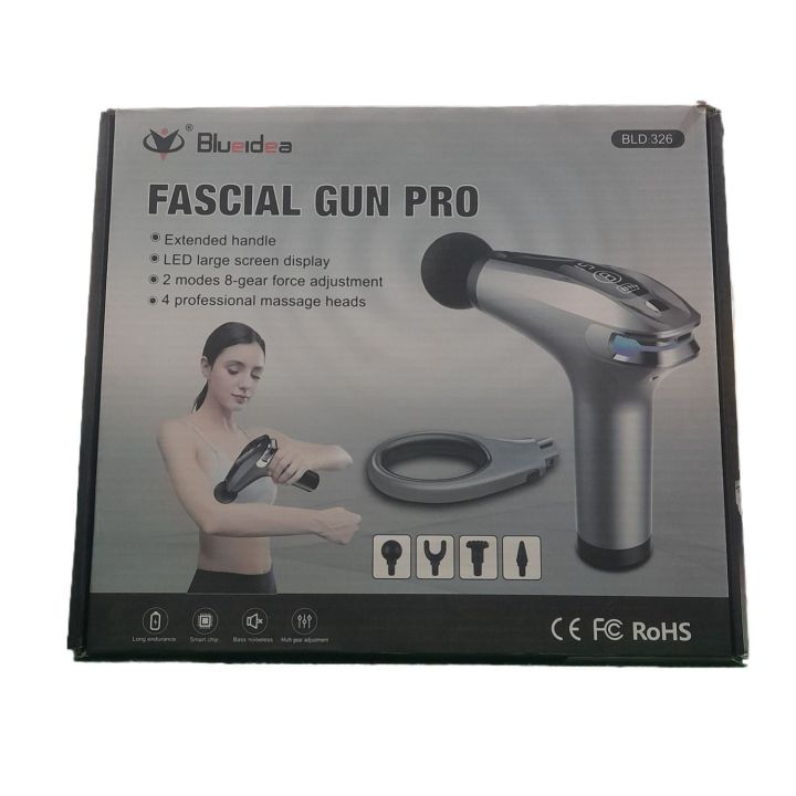 BLUEIDEA FASCIAL GUN PRO BLD 326 WITH 4 HEADS AND ENLARGEMENT STAND ...