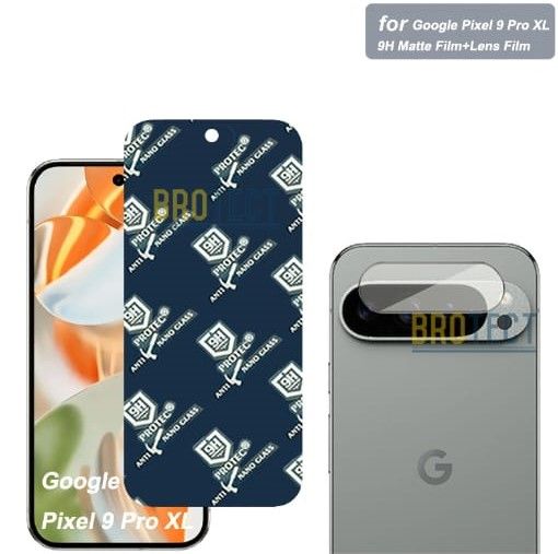 2 in 1 Google Pixel 9 Pro XL Ceramic Matte Screen Protector NO BLACK ...
