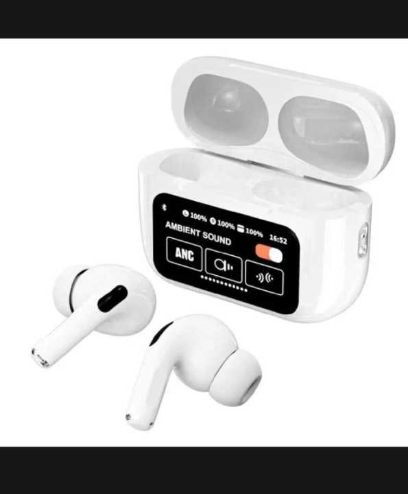 New A9 Pro Airpods_ pro Touch Screen LED Digital Display ANC + ENC A 9 ...