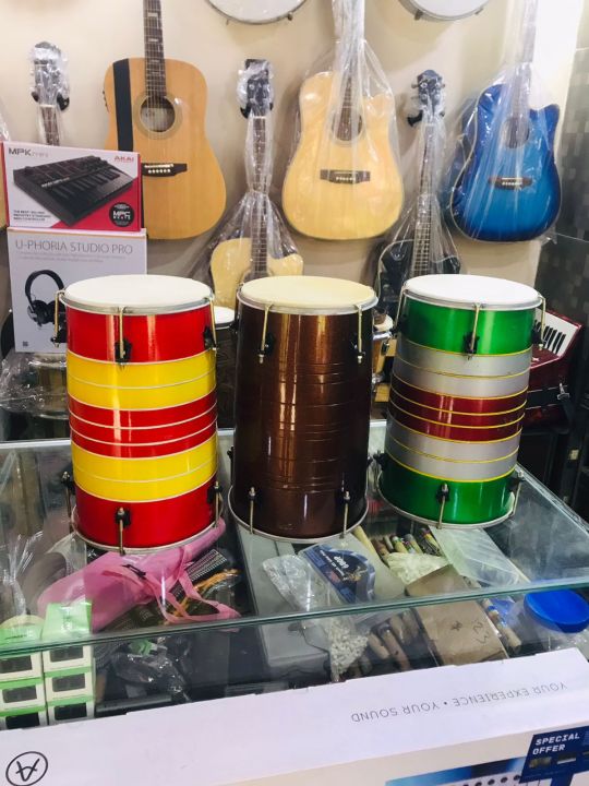1pcs 1.5 feet strong wedding dholak 15 inch long fiber Dholki mehndi ...