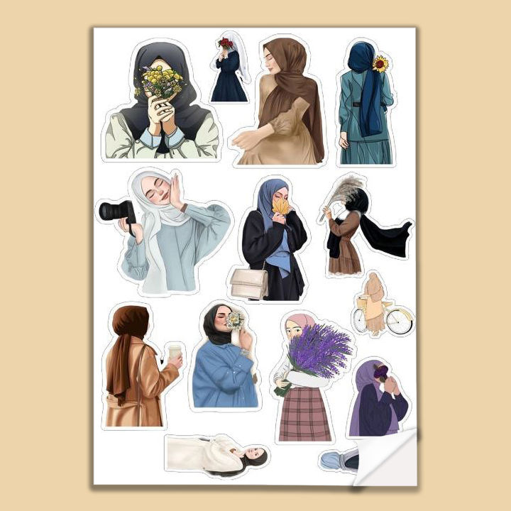 Girls Cute Sticker Sheet - [UNCUT] for Journals Planners Scrapbooking ...