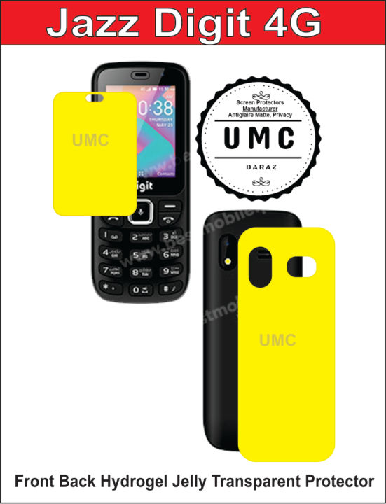 Jazz Digit 4g Screen Protector & Back Protector | Daraz.pk
